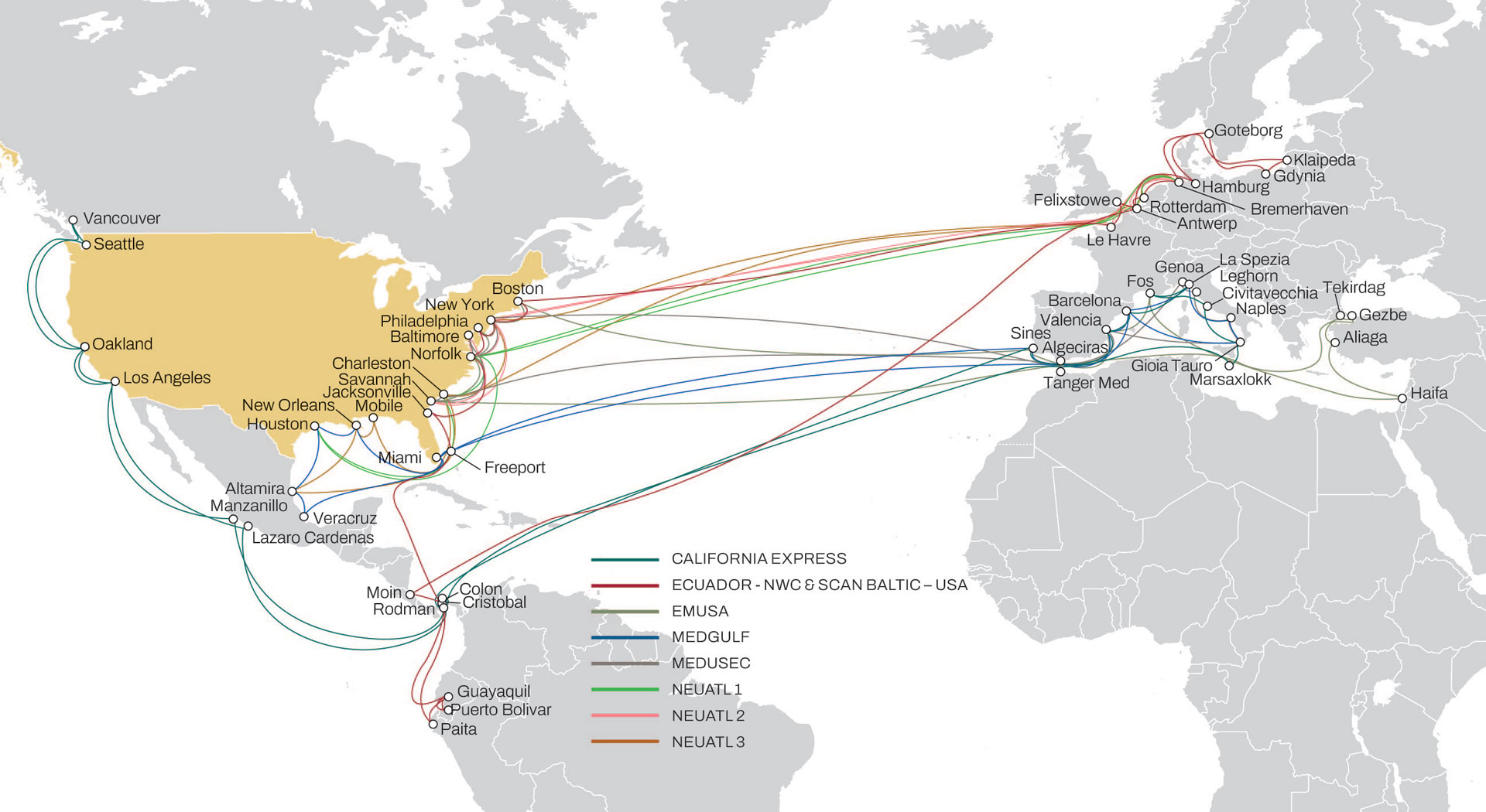 Transatlantic service from Europe to USA | MSC